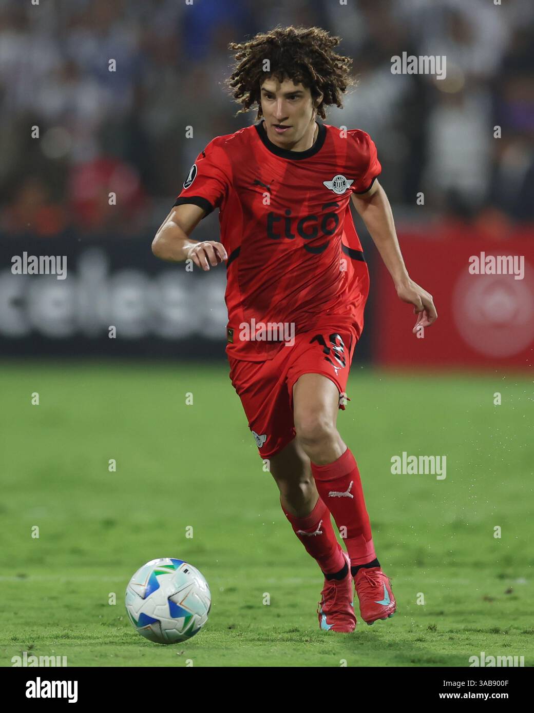 Ivan Franco of Libertad during the CONMEBOL Libertadores match, Group D ...