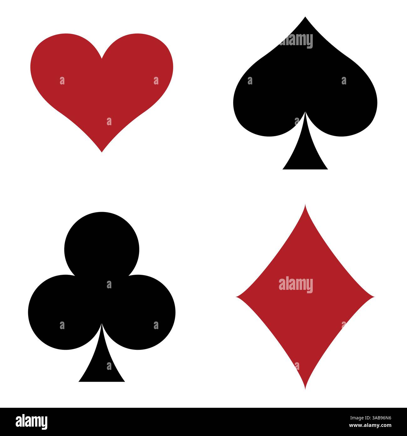4 shapes of playing cards Cut Out Stock Images & Pictures - Alamy