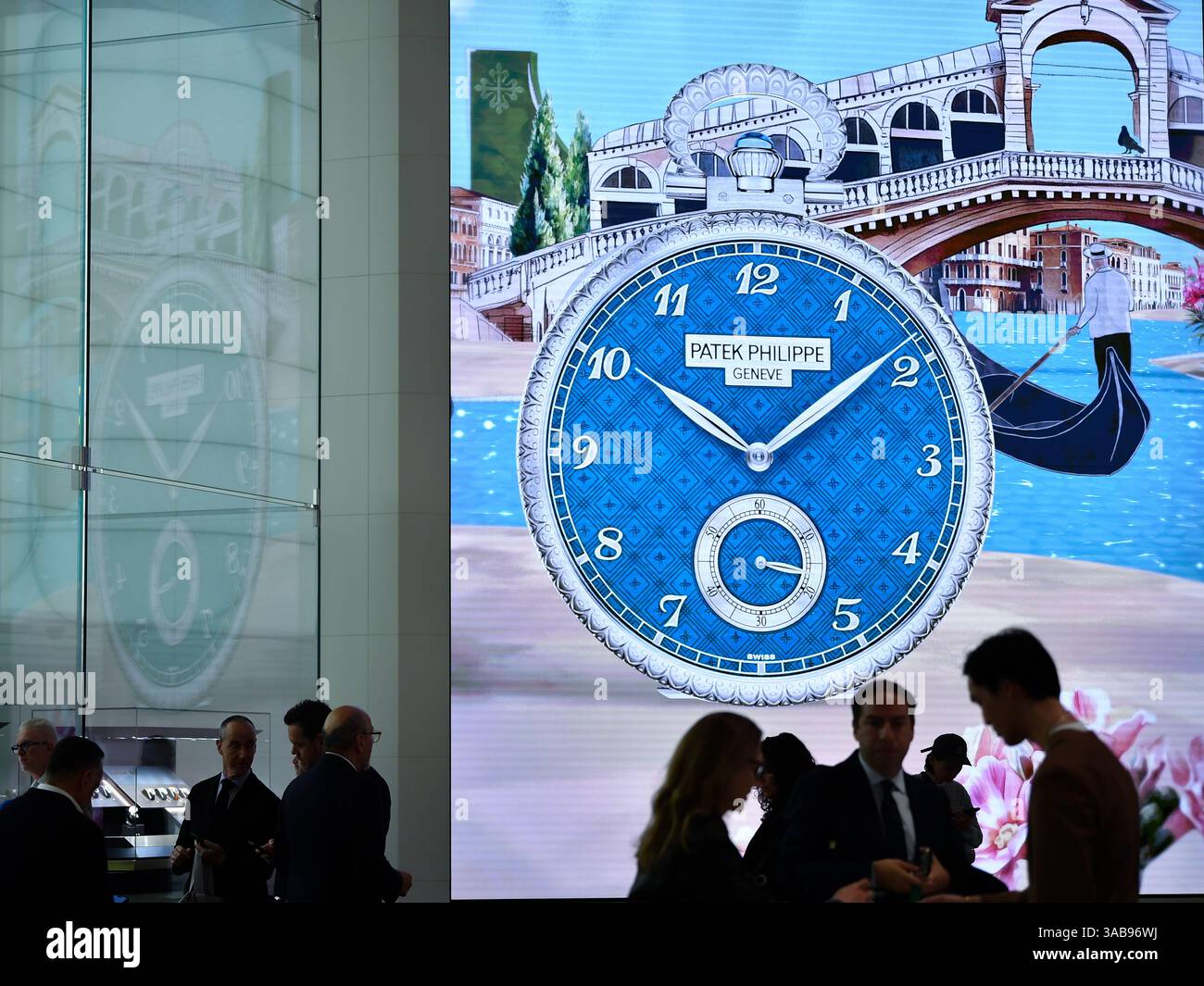 Geneva, Switzerland. 1st Apr, 2025. People visit Watches and Wonders ...