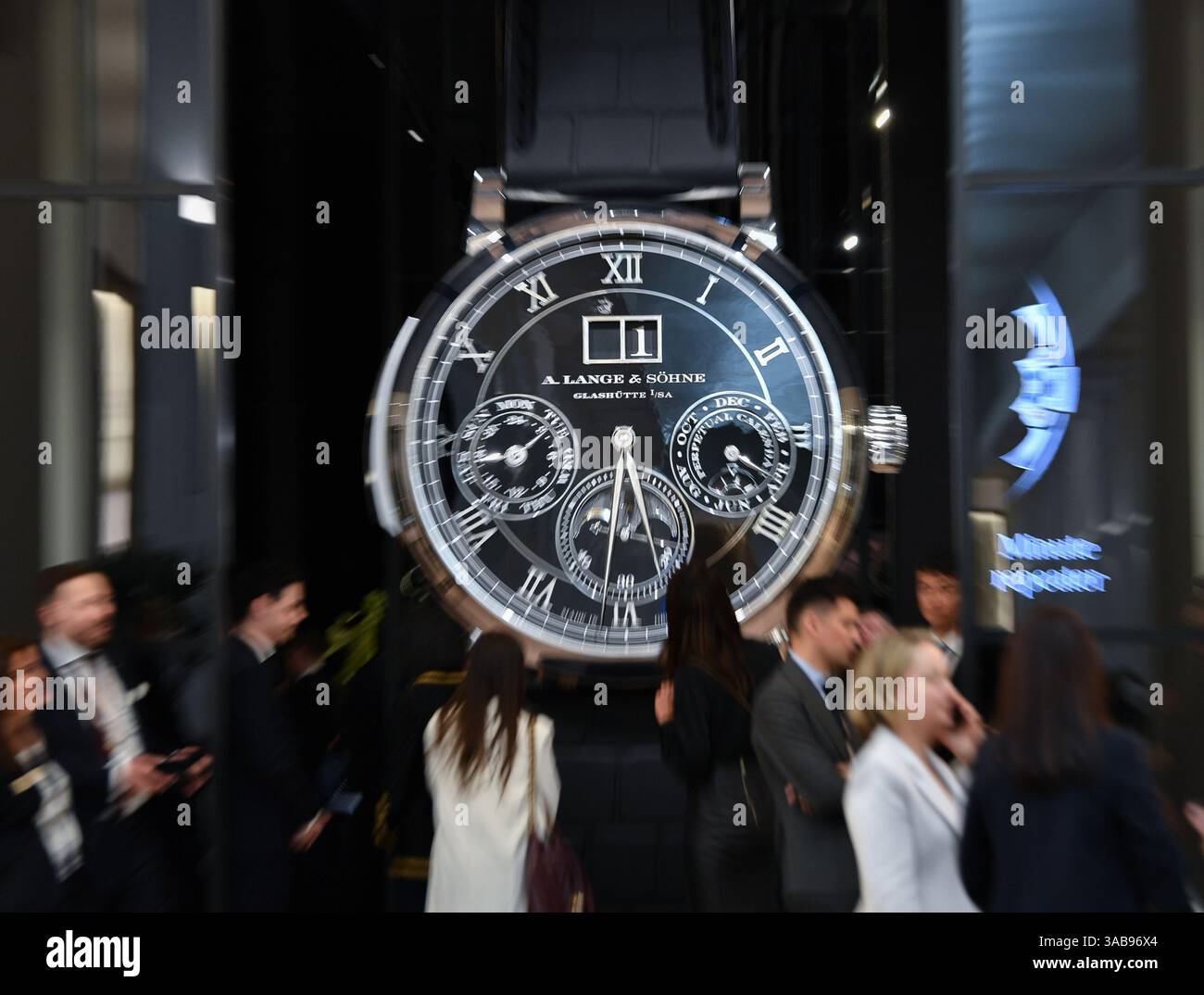 Geneva, Switzerland. 1st Apr, 2025. People visit Watches and Wonders ...