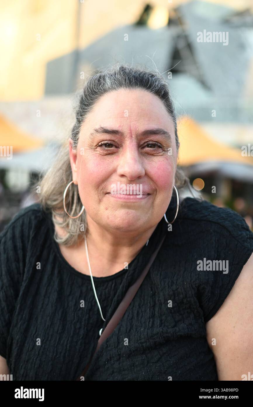 Angela Crawley poses for photographs after speaking to AAP on Day 5 of ...