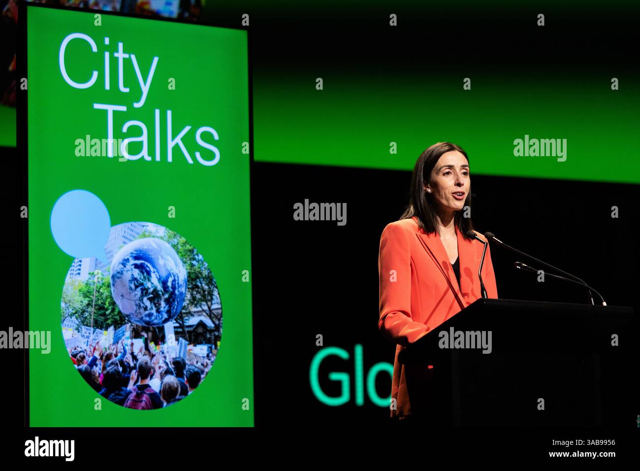HOLLY RANSOM speaks during CityTalks: Climate and Nature Crisis at Town ...