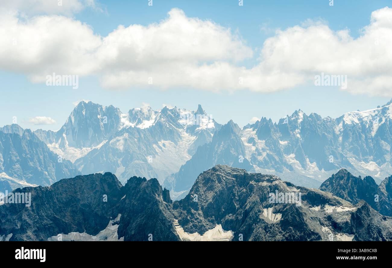 Captivating summer landscape in the French Alps near Chamonix and Mont ...