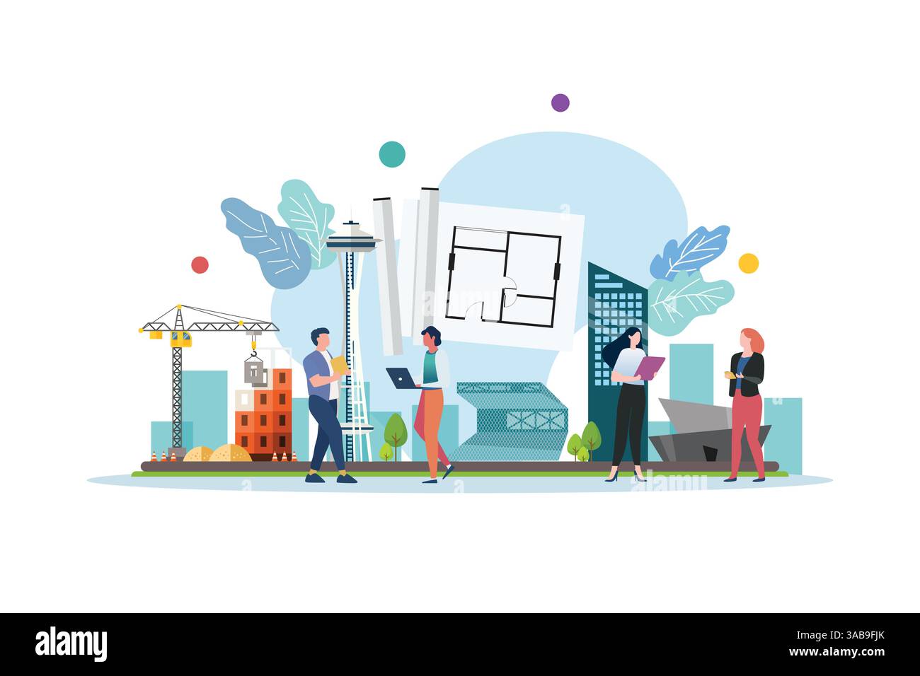 Modern architecture people usa Cut Out Stock Images & Pictures - Alamy