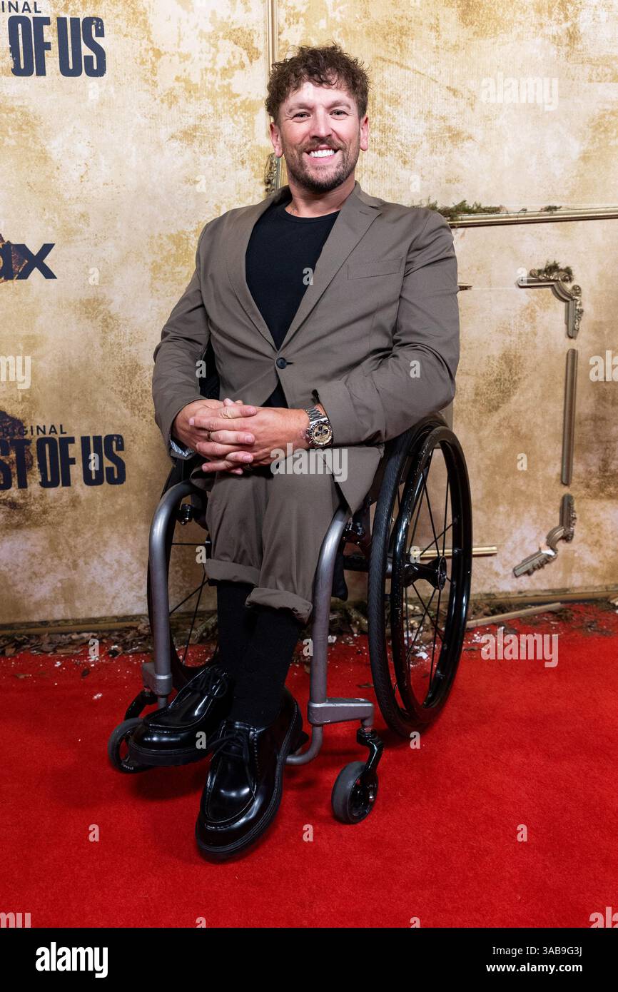 Dylan Alcott attends The Last of Us Season 2 premiere at the State Theatre in Sydney, Wednesday ...