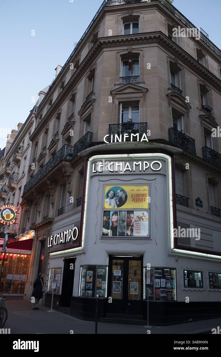 Paris cinema champo hi-res stock photography and images - Alamy