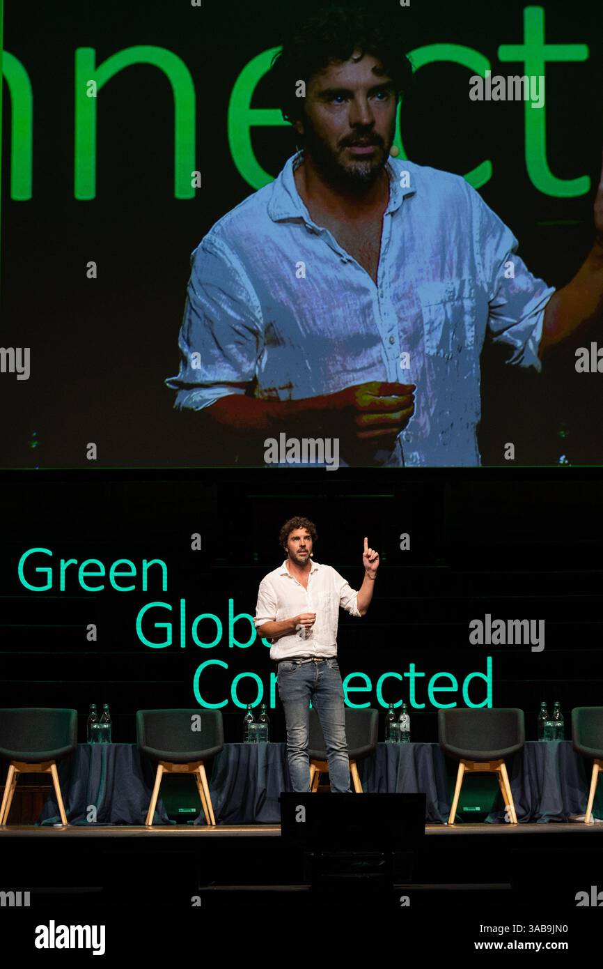 Damon Gameau speaks during CityTalks: Climate and Nature Crisis at Town ...