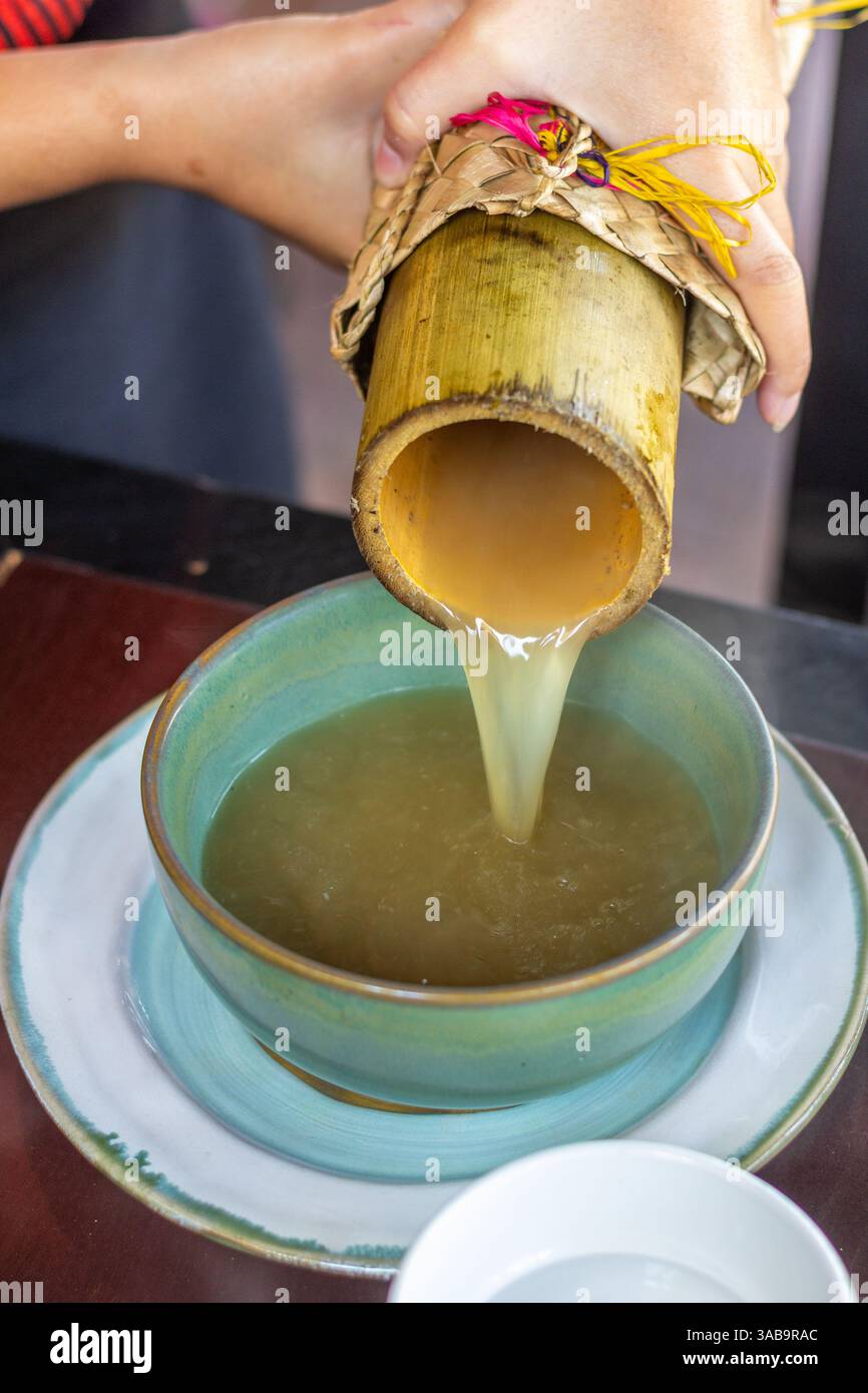 Binakul is a traditional Aklanon chicken soup with banana pith simmered ...