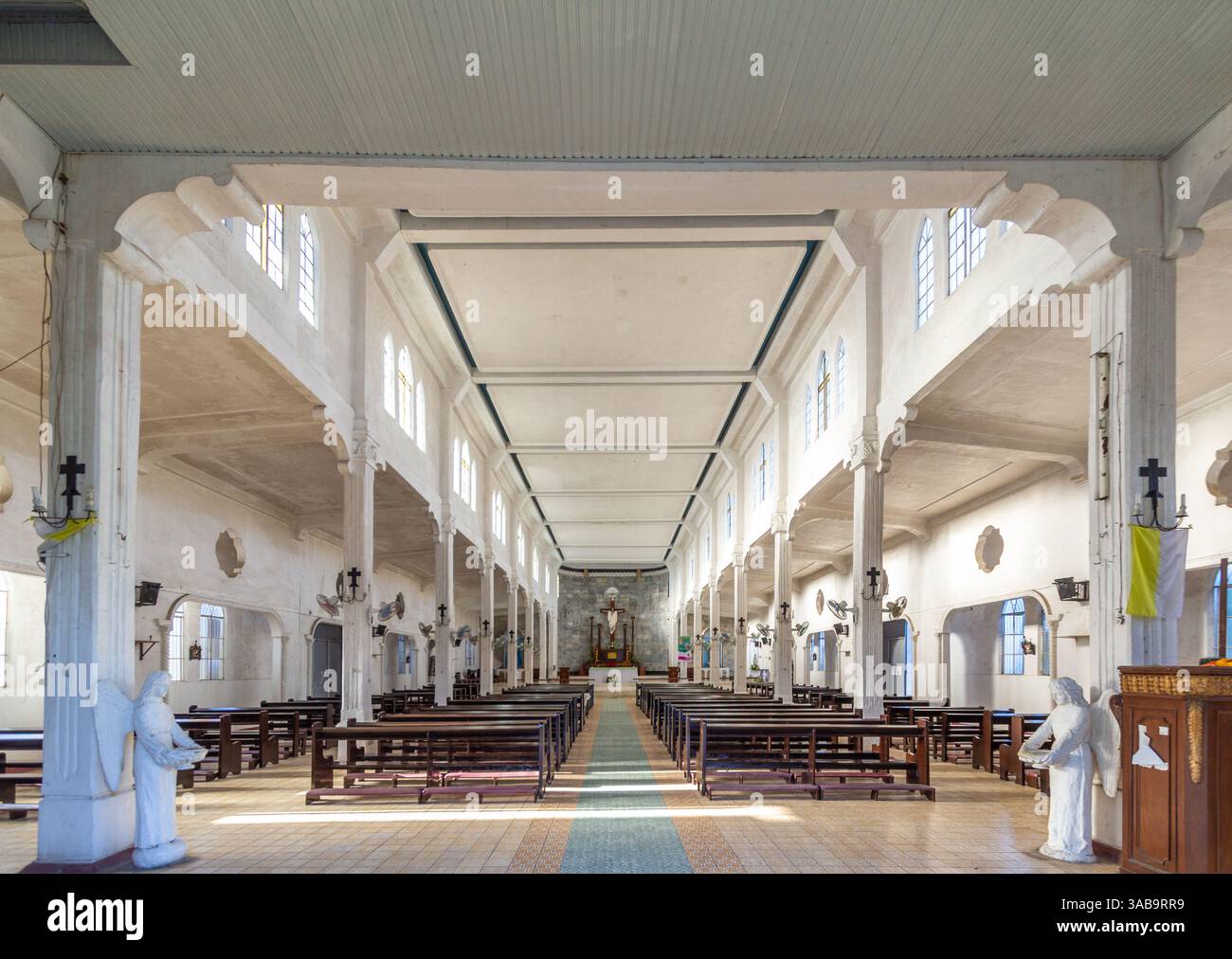 Historic old St. Joseph the Worker Parish Church, also known as ...