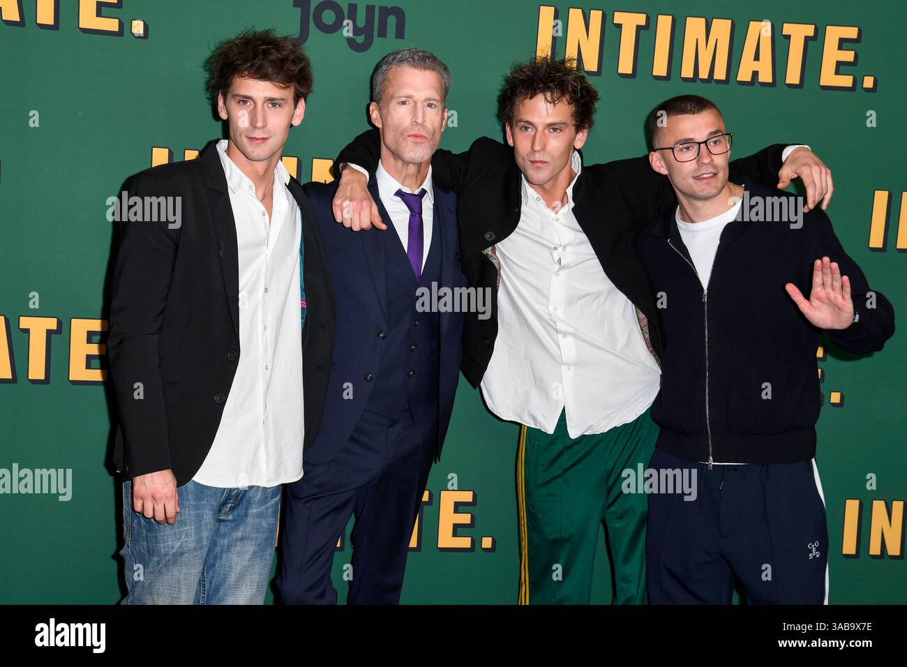 Oskar Belton, Benjamin von Stuckrad-Barre, Emil Belton und Leo Fuchs zu Gast beim Photocalls zur ...