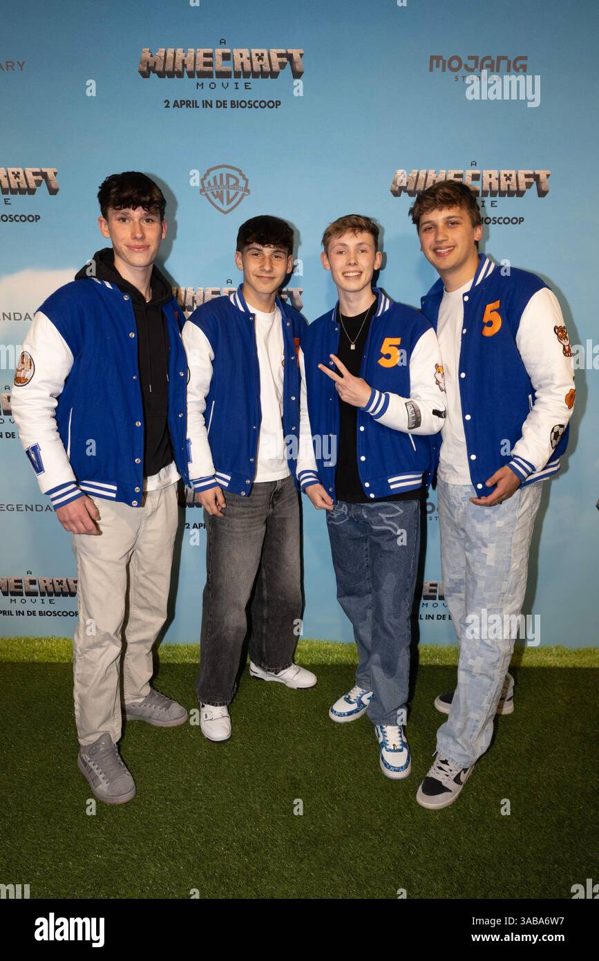 A Minecraft Movie Premiere AMSTERDAM, NETHERLANDS - APRIL 1: Vijftal ...