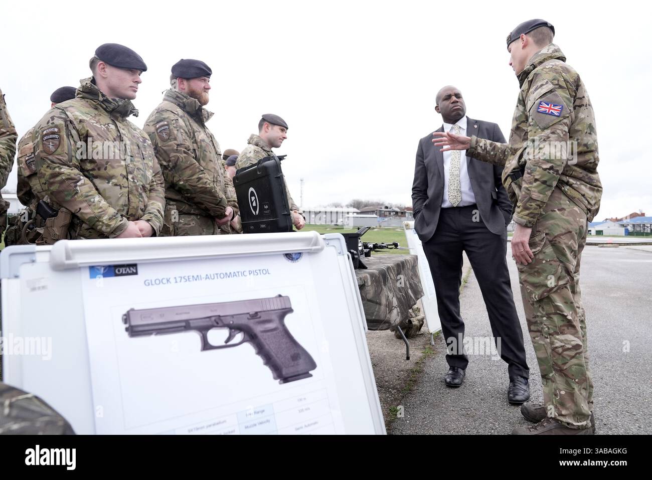 Foreign Secretary David Lammy meets British troops, part of the NATO ...