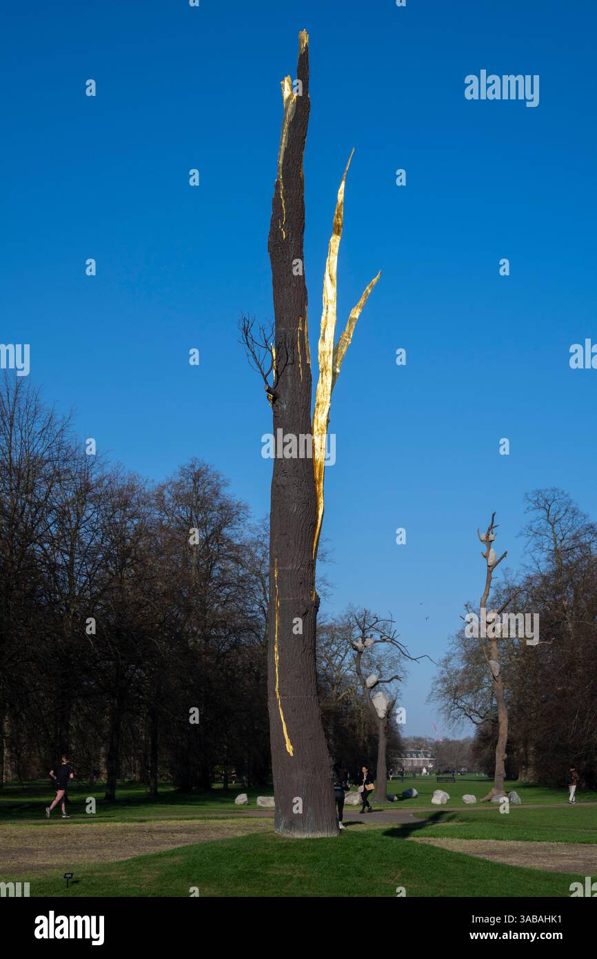 London, UK. 2 April 2025. ‘Albero folgorato (Thunderstruck Tree)’, 2012 ...