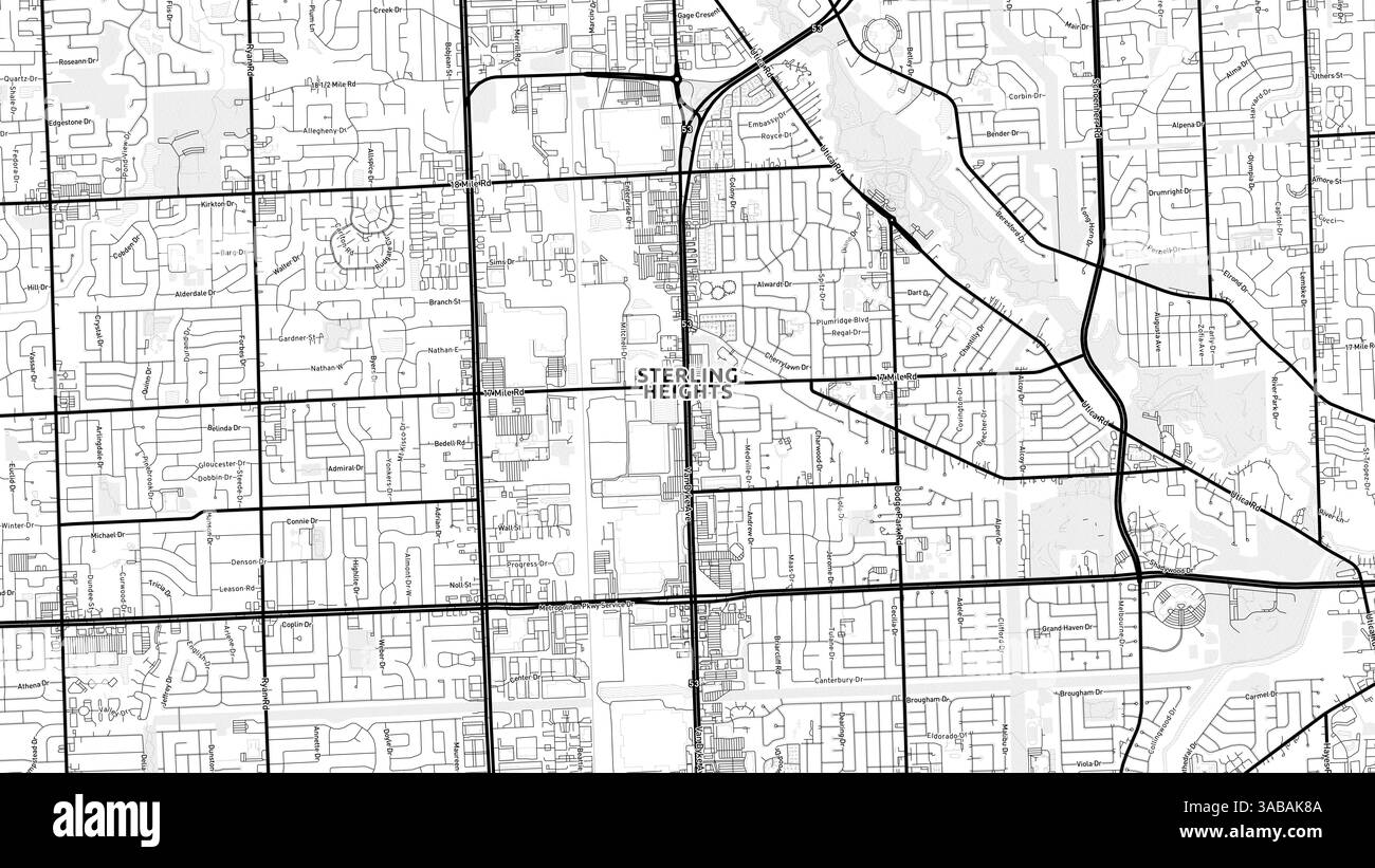 Sterling heights map hi-res stock photography and images - Alamy