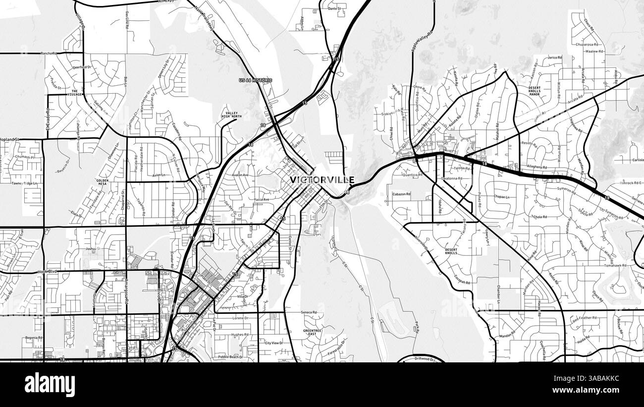 Map of victorville hi-res stock photography and images - Alamy