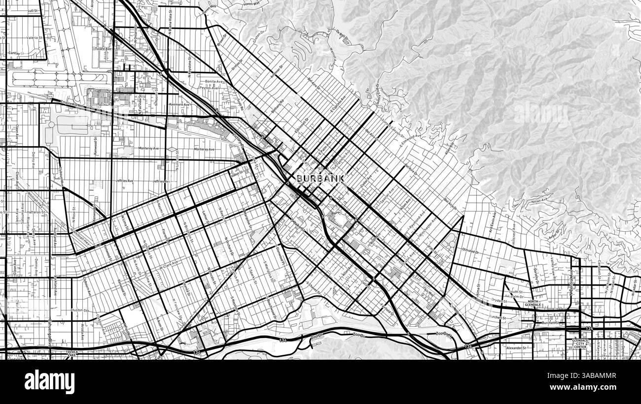 Burbank roads hi-res stock photography and images - Alamy
