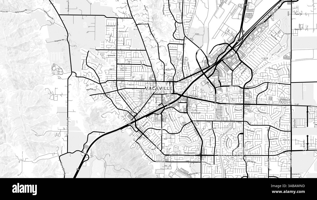 Map of vacaville hi-res stock photography and images - Alamy