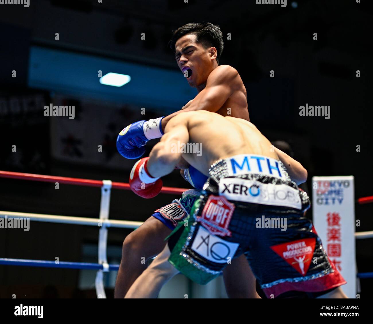 Tokyo, Japan. 24th Mar, 2025. Champion Japan's Keita Kurihara (red ...