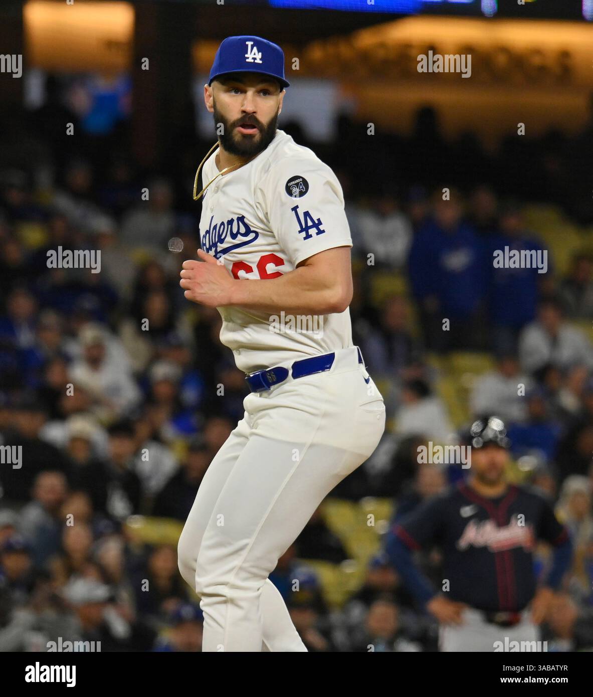 Los Angeles, United States. 01st Apr, 2025. Los Angeles Dodgers closing ...