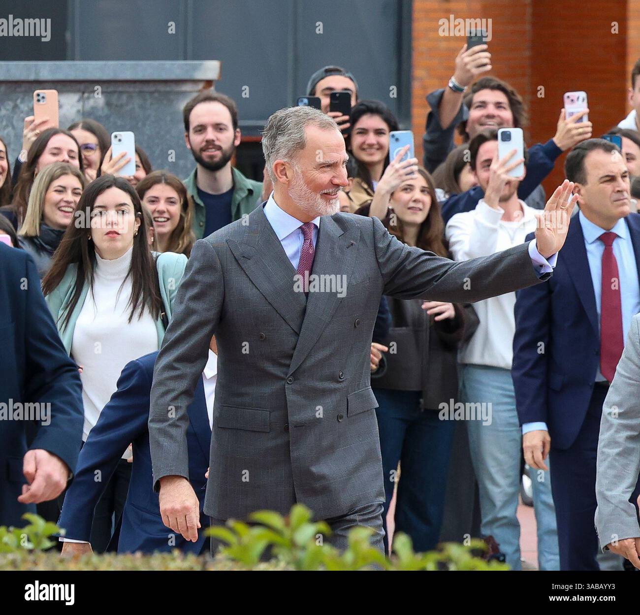 King Felipe VI visits the Alfonso X el Sabio University on the occasion ...