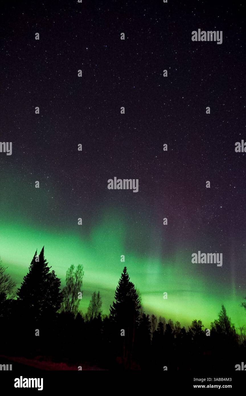 Aurora borealis or northern lights Stock Photo - Alamy