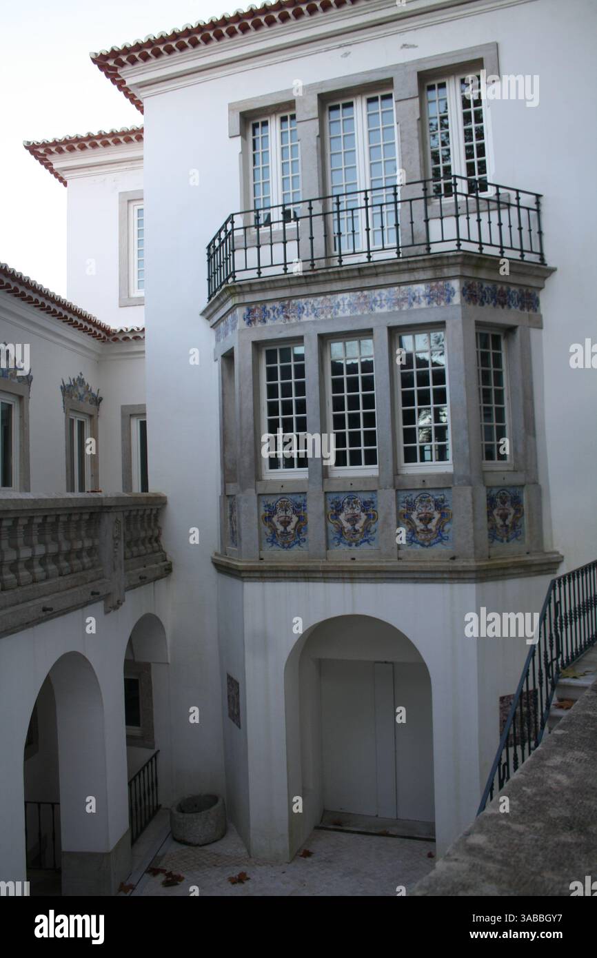 Traditional buildings in Sintra, Portugal, vibrant facades, unique ...