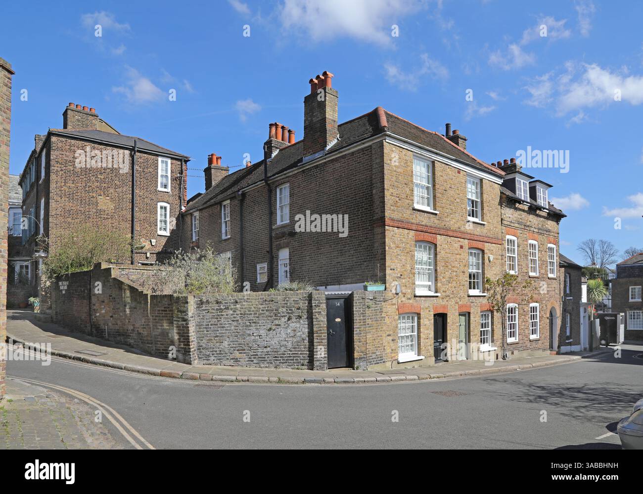Houses around Mount Square Hampstead, London, UK. One of the most ...