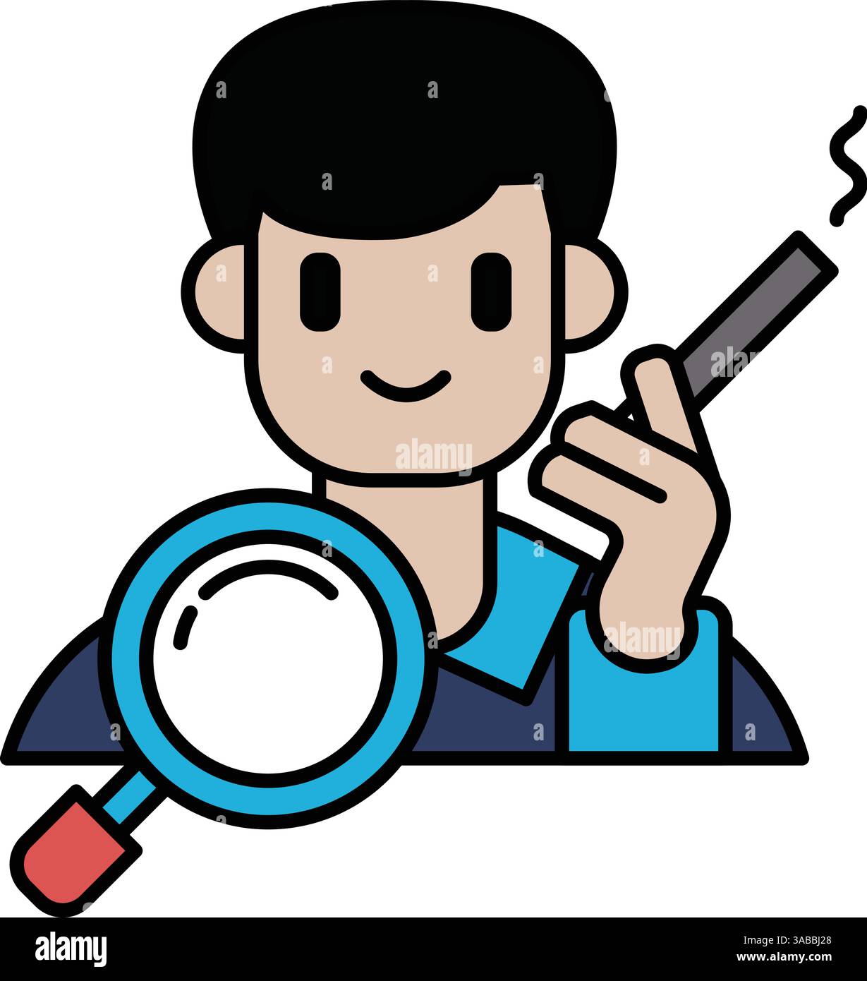 Smoking curiosity Stock Vector Images - Alamy