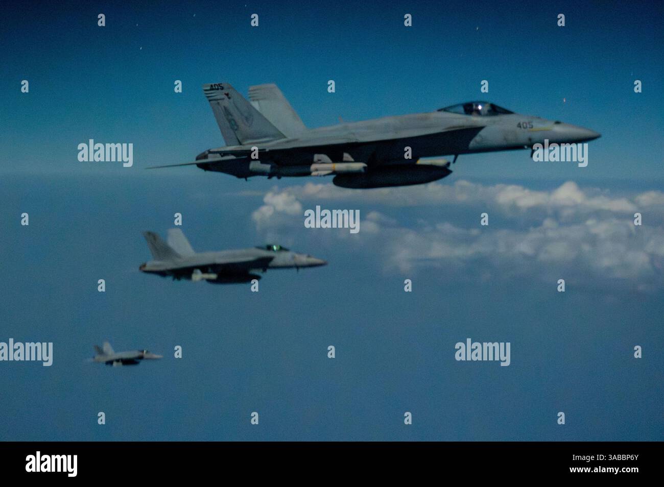 U.S. Navy F/A-18 Super Hornets, assigned to the Harry S. Truman Carrier ...