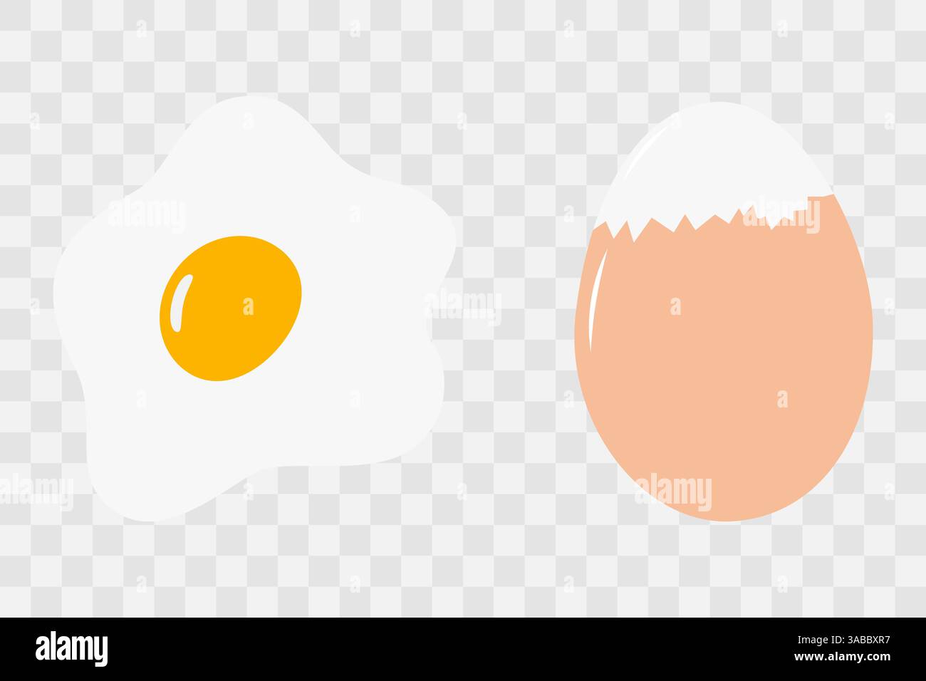 Boiled Egg Partially peeled in beige eggshell Fried egg with yolk ...
