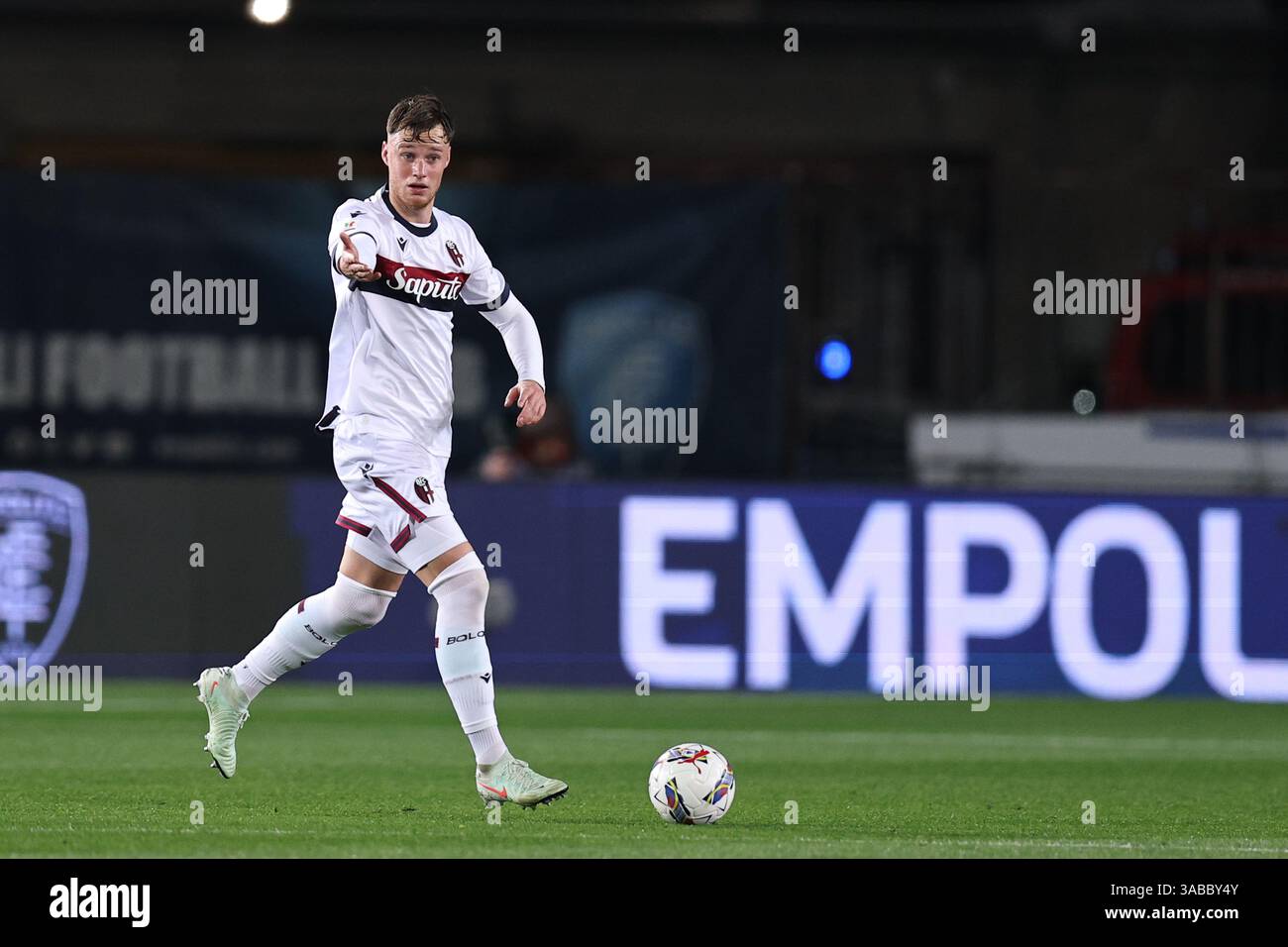 Empoli, Italy. 1st April, 2025. Sam Beukema (Bologna) ; during the ...