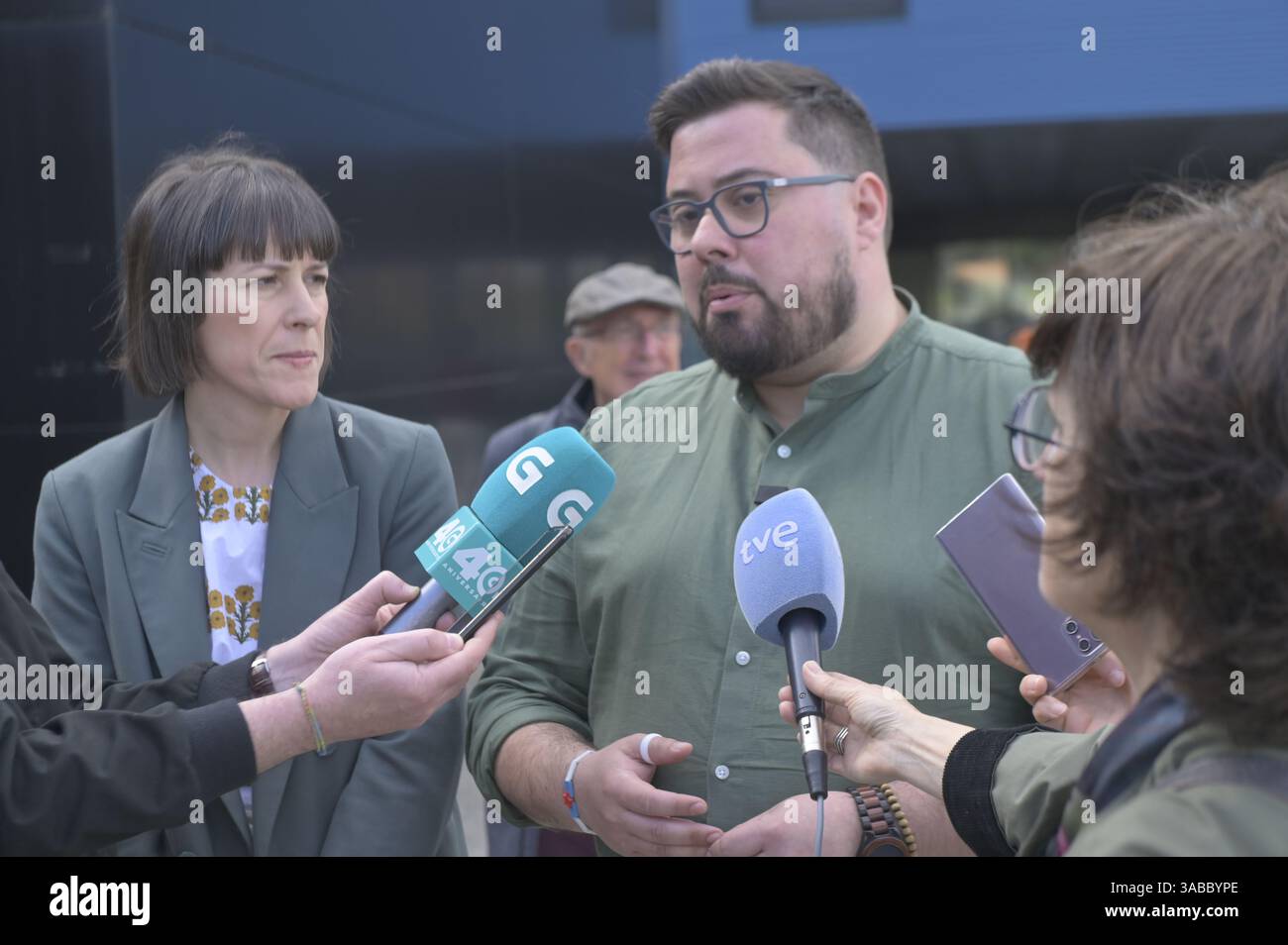 VIGO, Spain. April 2nd, 2025.THE national spokeswoman of the BNG, Ana ...