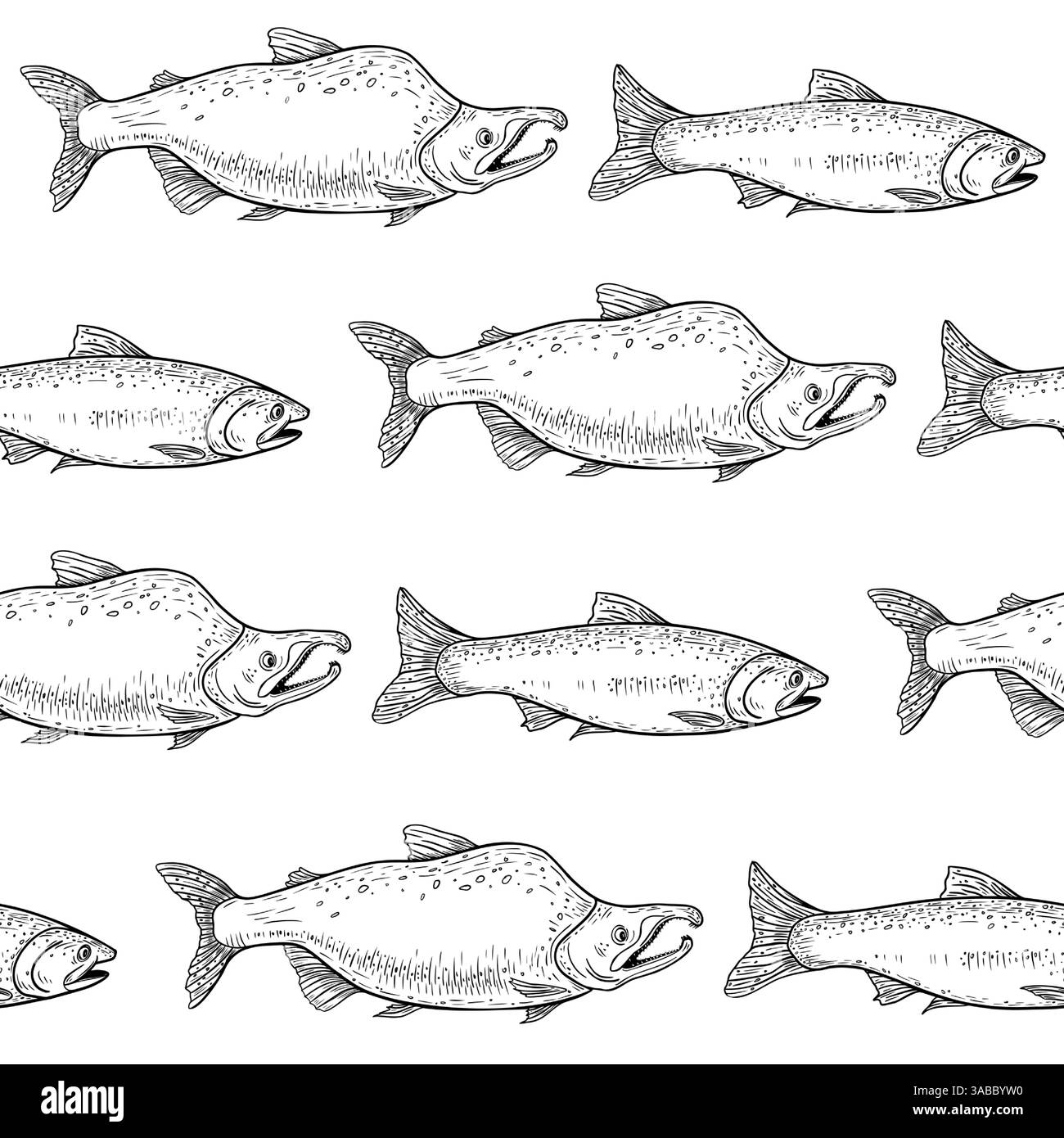 Big trout Black and White Stock Photos & Images - Alamy