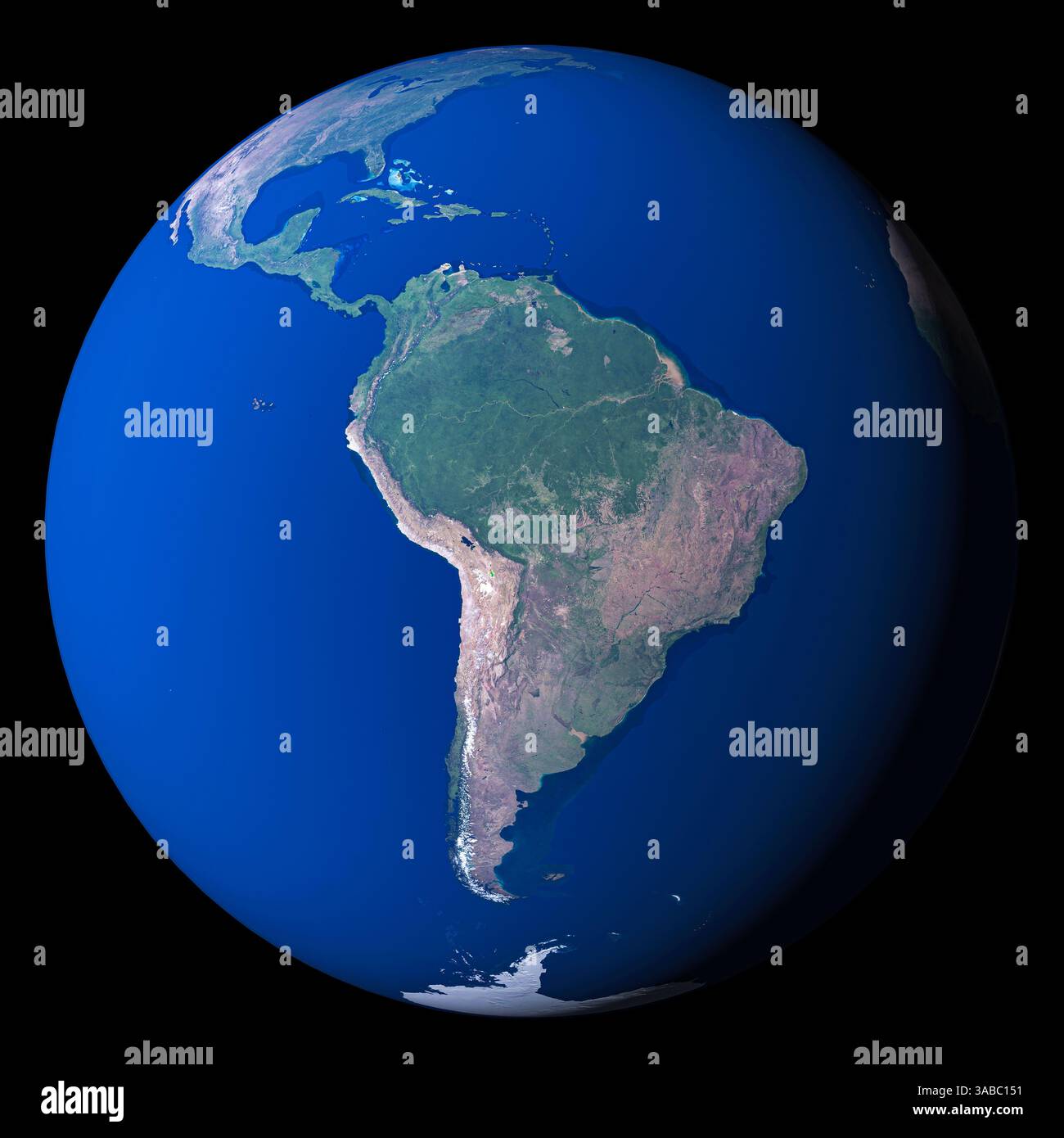 Whole Planet Earth From Space Stock Photo - Alamy