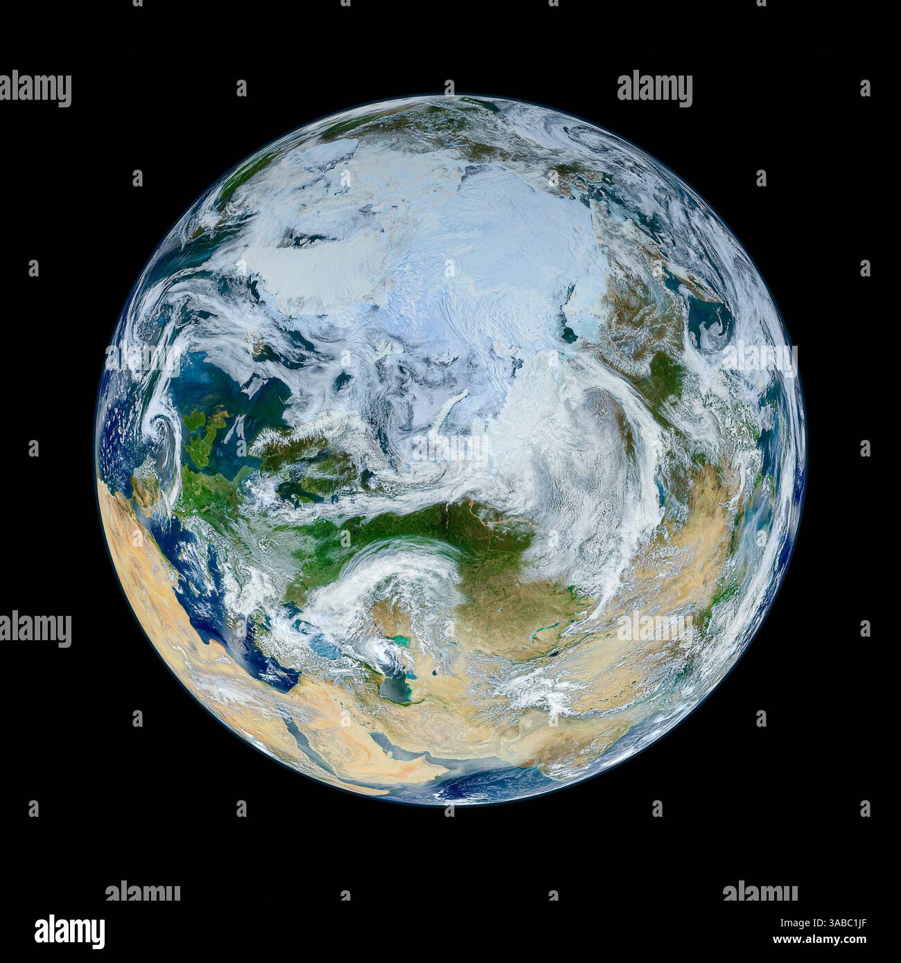 Whole Planet Earth From Space Stock Photo - Alamy