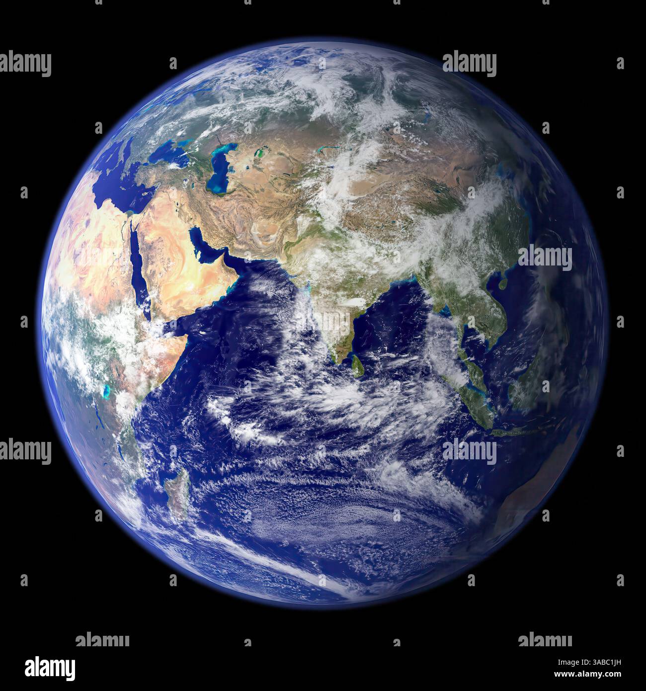 Whole Planet Earth From Space Stock Photo - Alamy