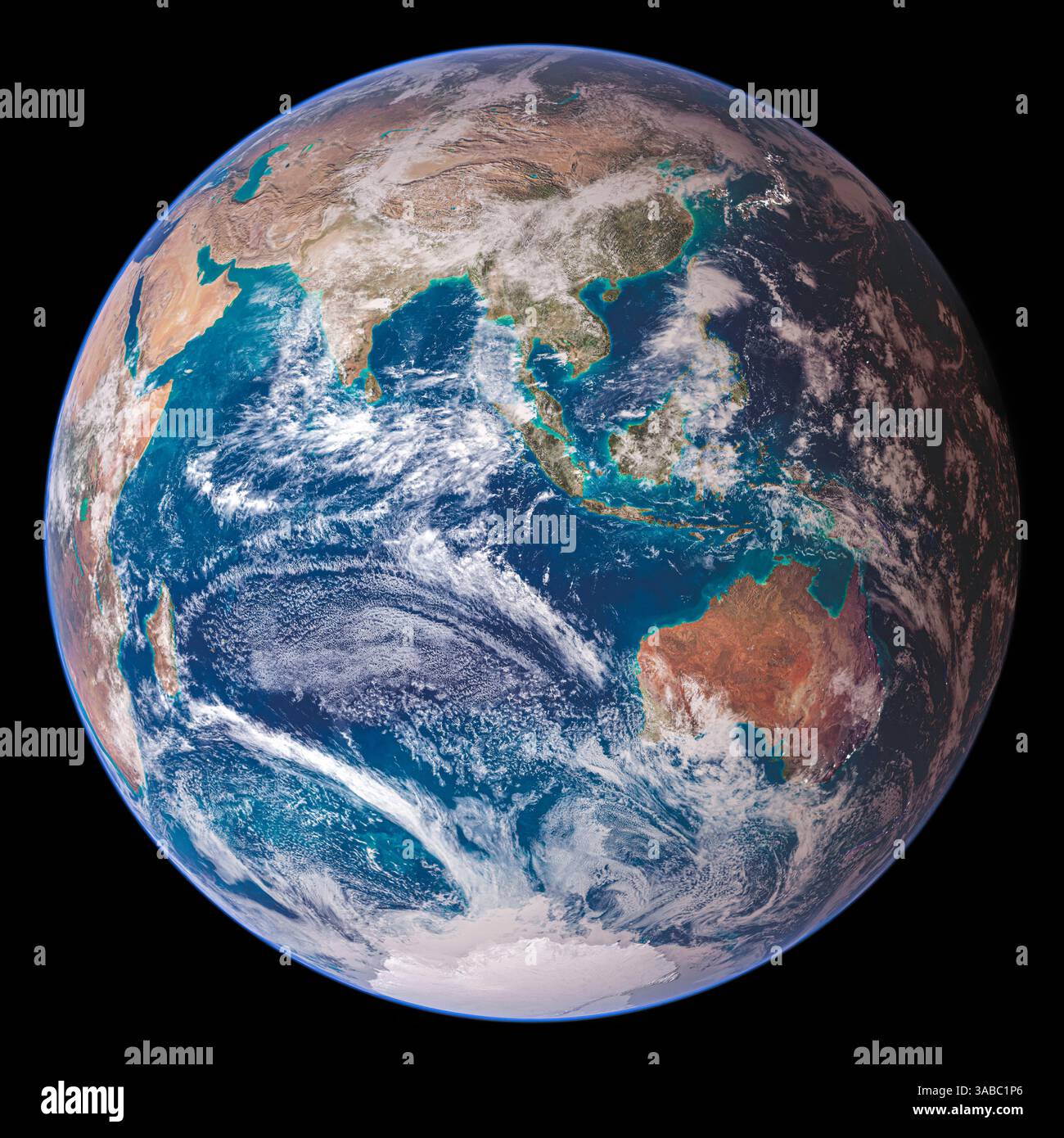 Whole Planet Earth From Space Stock Photo - Alamy