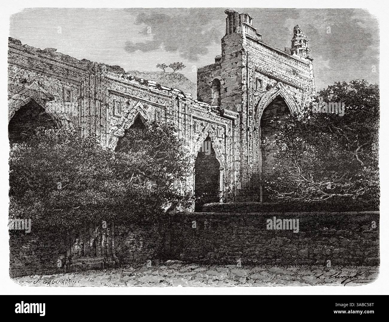 Construction mosque in central Cut Out Stock Images & Pictures - Alamy