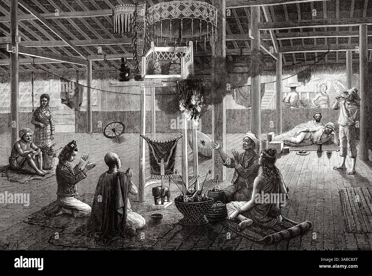 Buddhist pagoda in Paleo. Laos. Indochina Peninsula, Southeast Asia ...