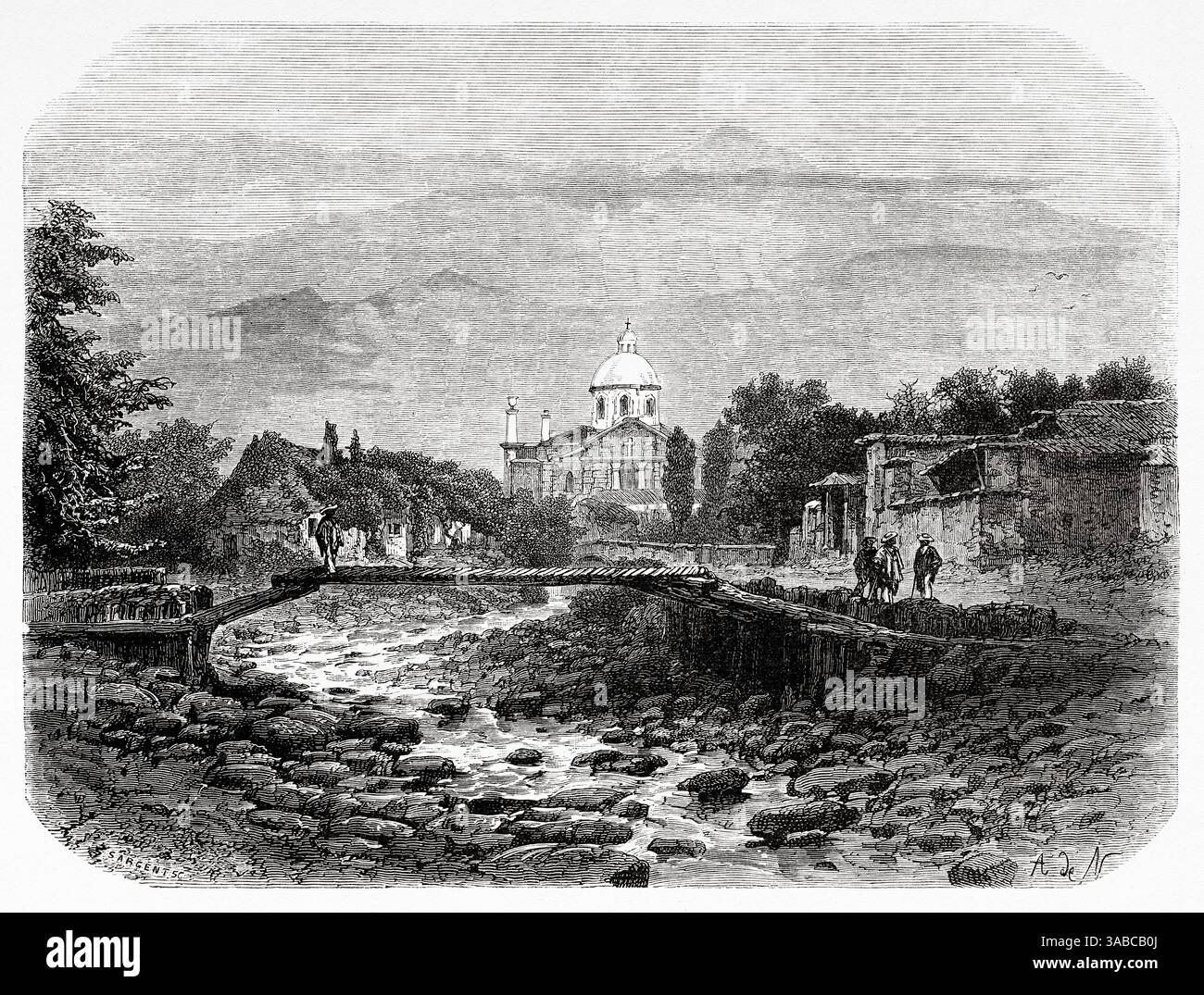 Village de promenade Cut Out Stock Images & Pictures - Alamy