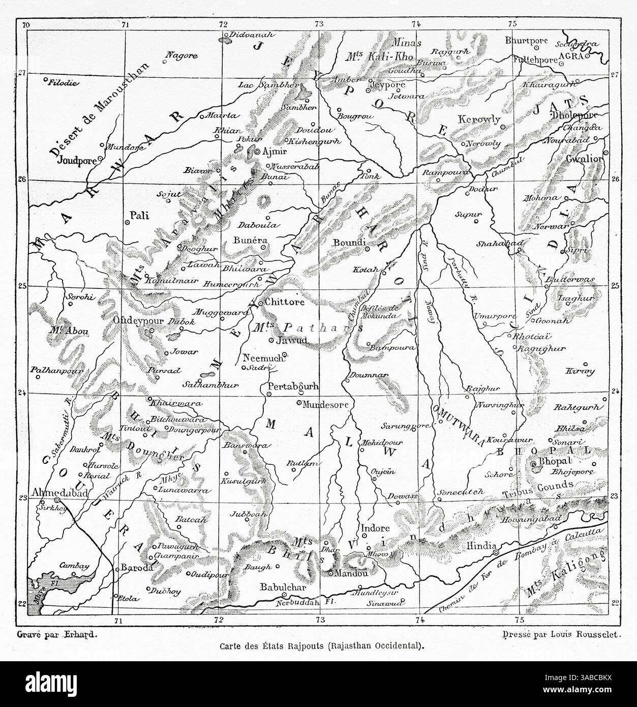 Map of british india hi-res stock photography and images - Alamy