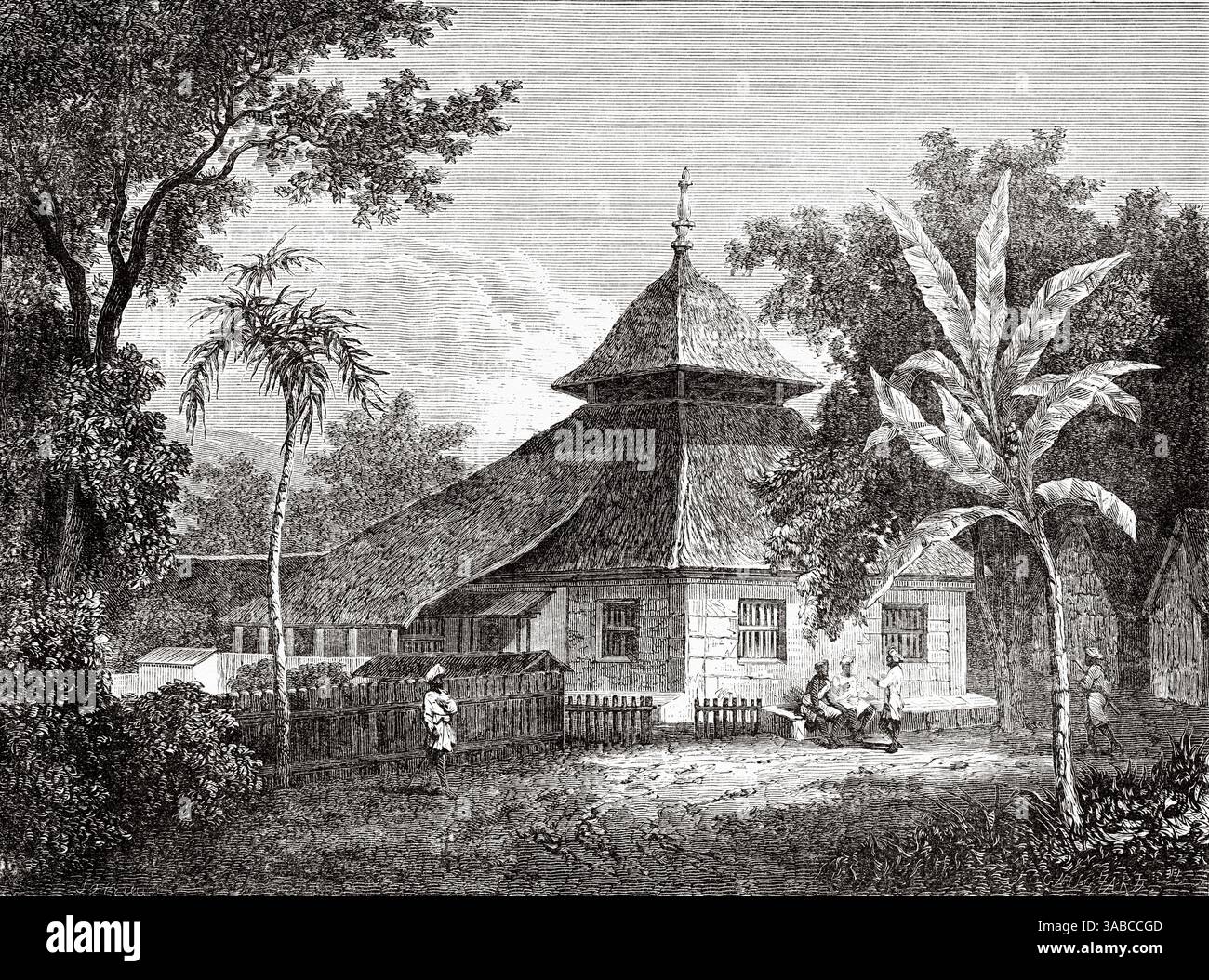 Mosque on Ambon island. Moluccas Archipelago, Maluku province ...