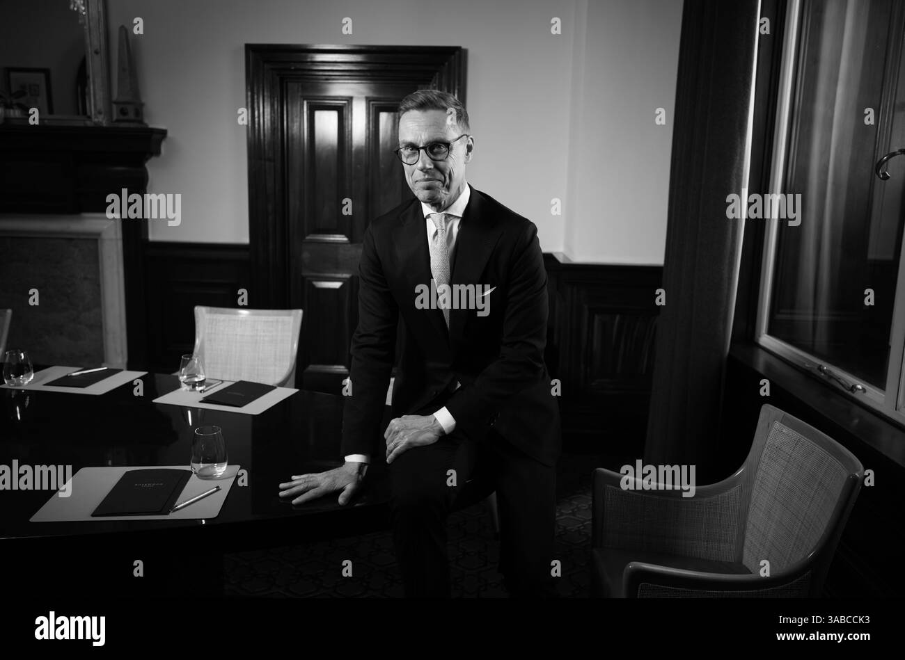 President Alexander Stubb of Finland, interview in central London ...
