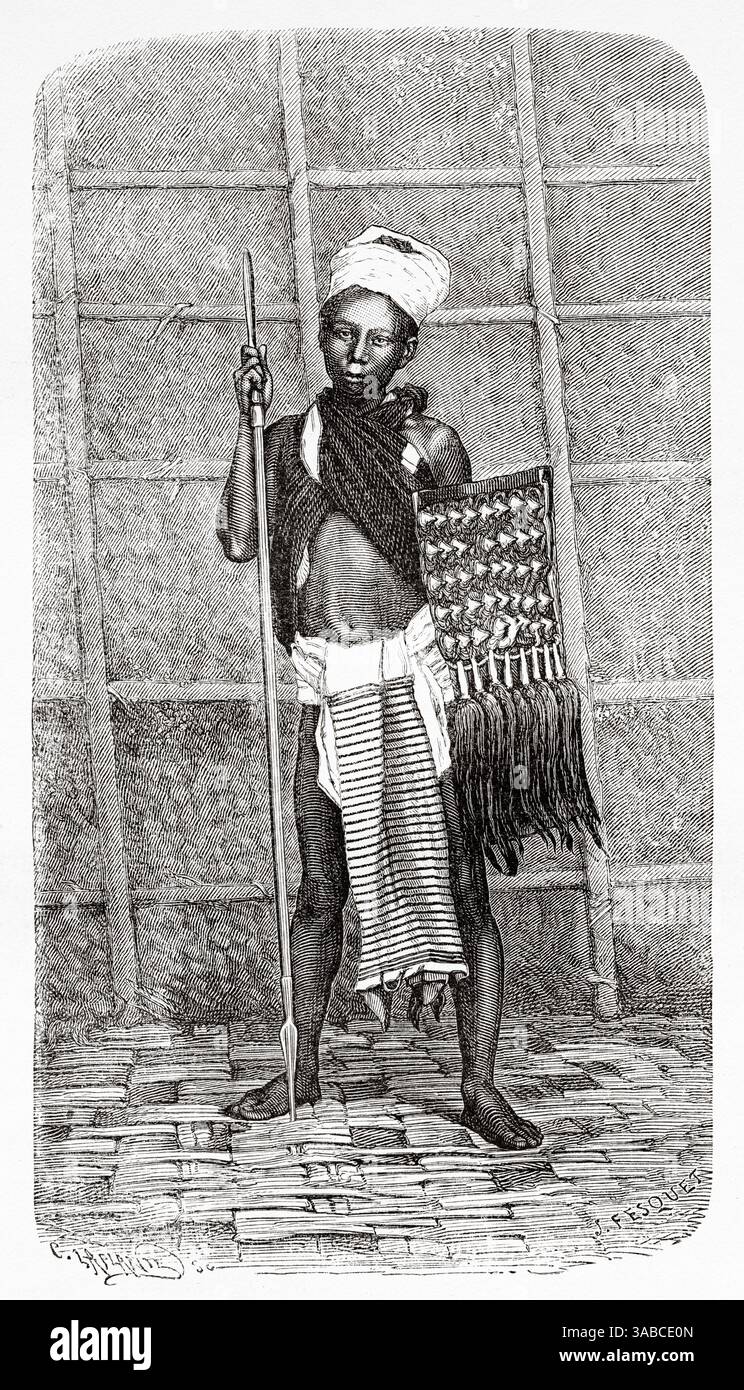 Chengdu native, China, Asia. Drawing by Jules Fesquet (1817 - 1878 ...