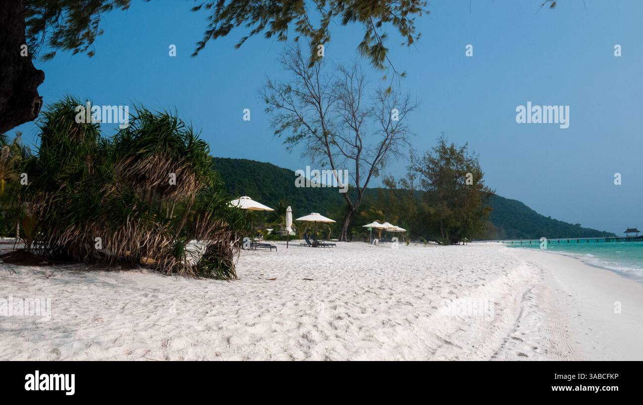 Koh Rong ISland. Cambodia. 04.01.2025. Beach of Koh Rong island in ...