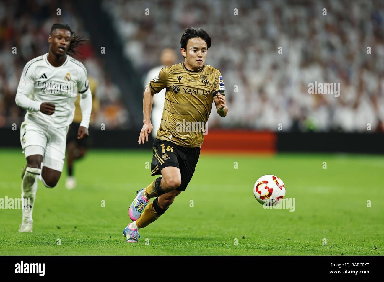 Madrid, Spain. 1st Apr, 2025. Takefusa Kubo (Sociedad) Football/Soccer ...