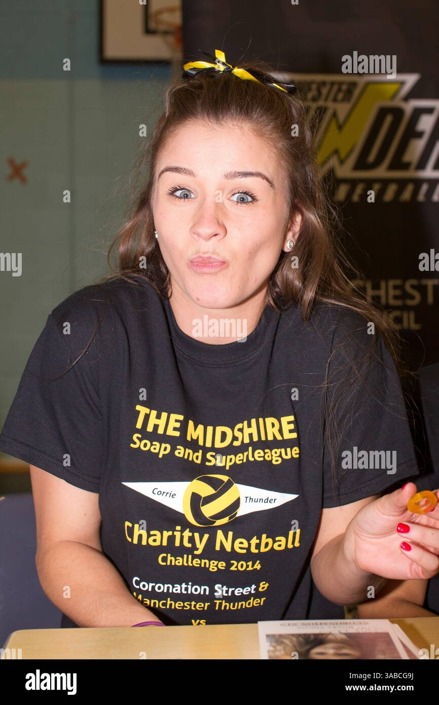 Brooke Vincent at Coronation Street & Manchester Thunder v Emmerdale ...