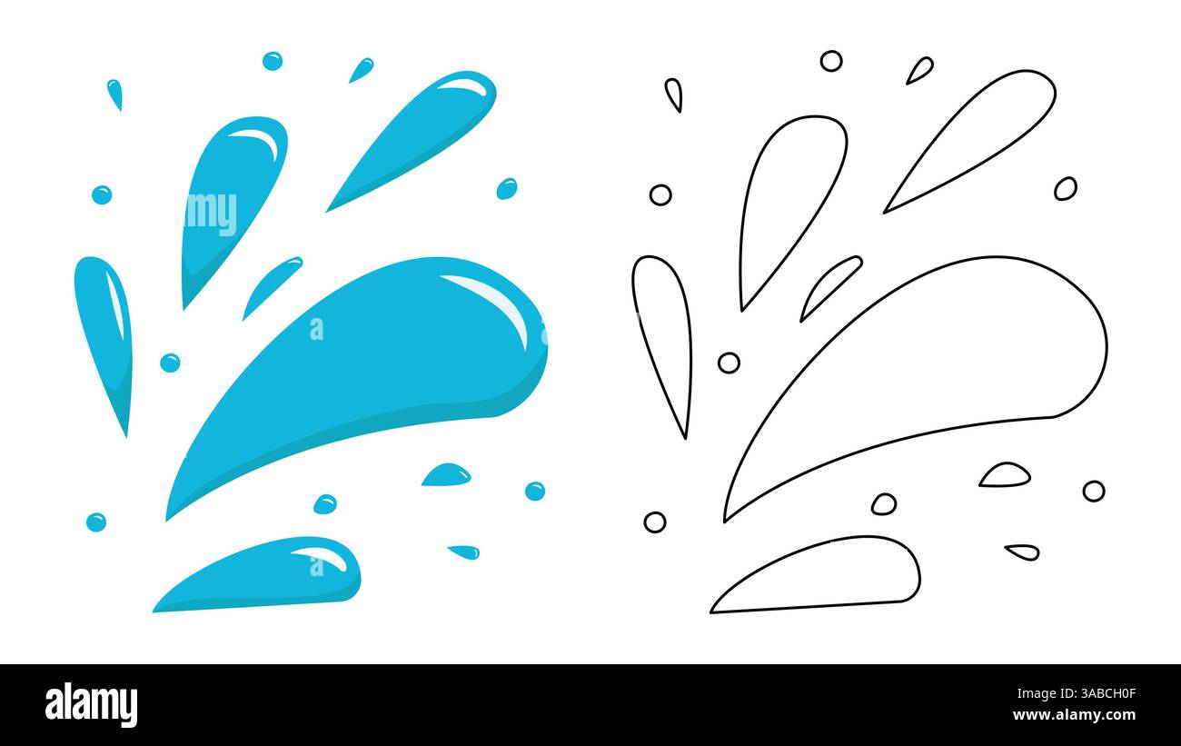 Rain drops colors Cut Out Stock Images & Pictures - Alamy