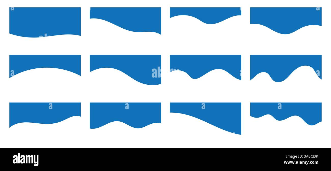 Collection Of Dividers Shape Templates Modern Separator Header For Website And App Curve Lines