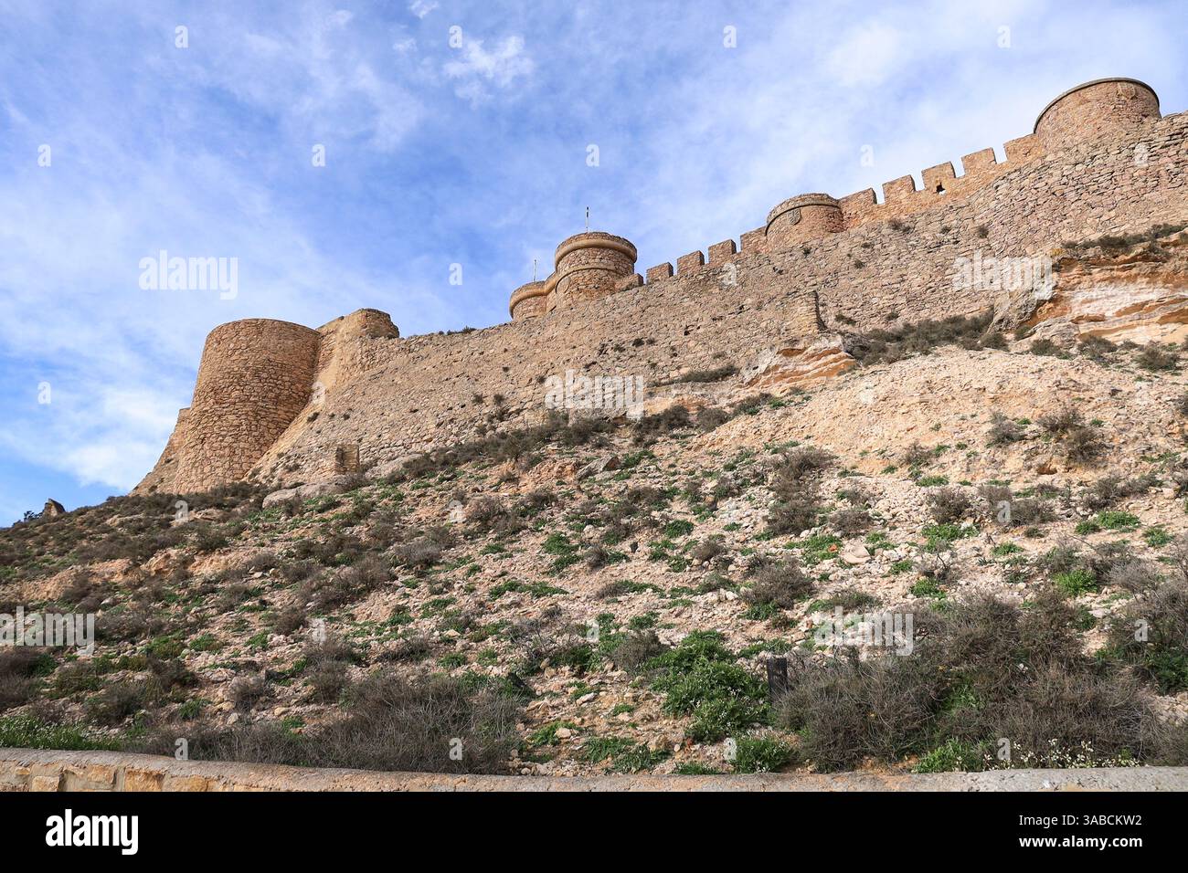 The Chinchilla de Montearagon village castle , Albacete, Spain Stock ...